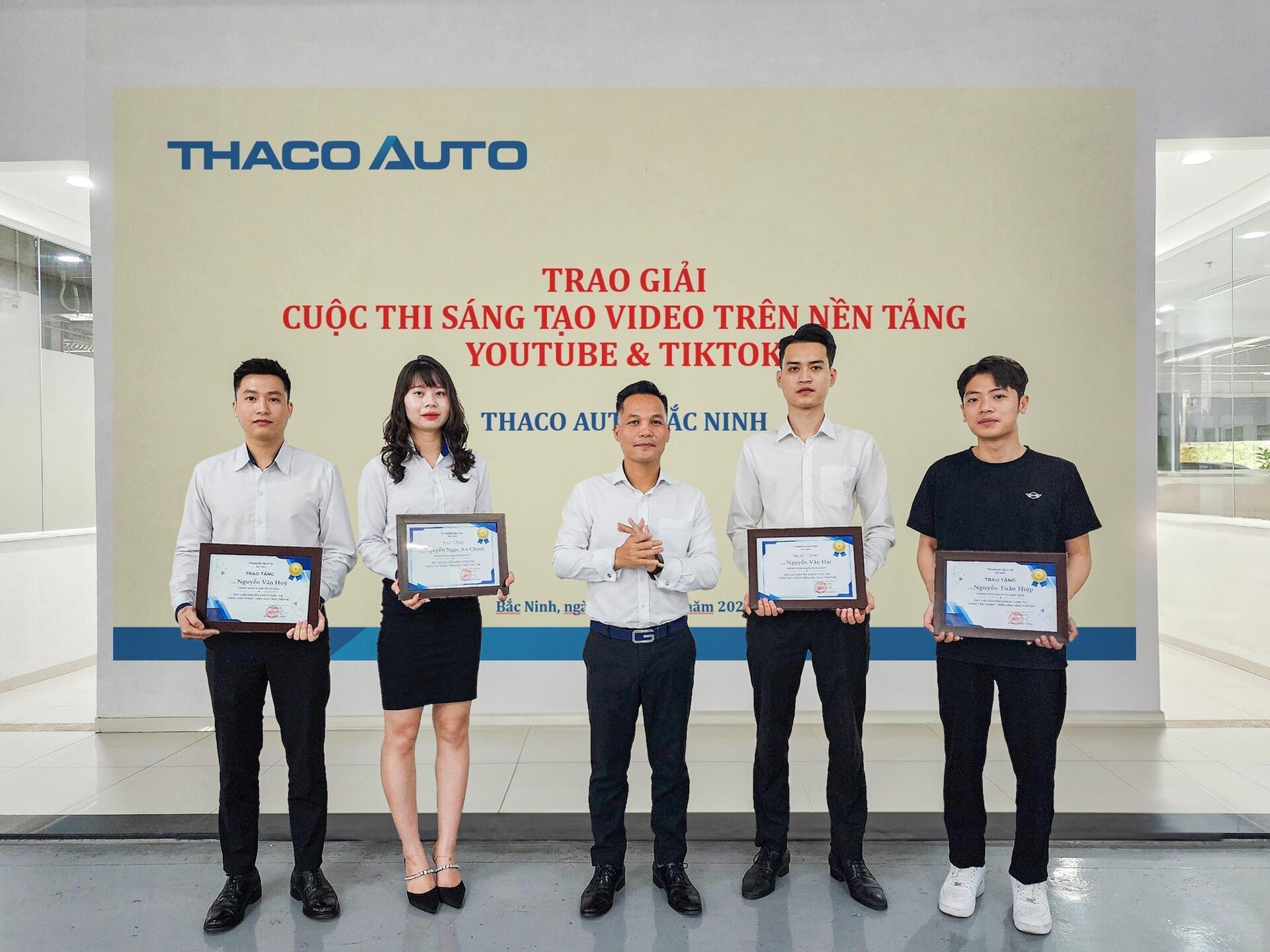 THACO AUTO BẮC NINH TRAO GIẢI "CUỘC THI SÁNG TẠO VIDEO TRÊN NỀN TẢNG ...